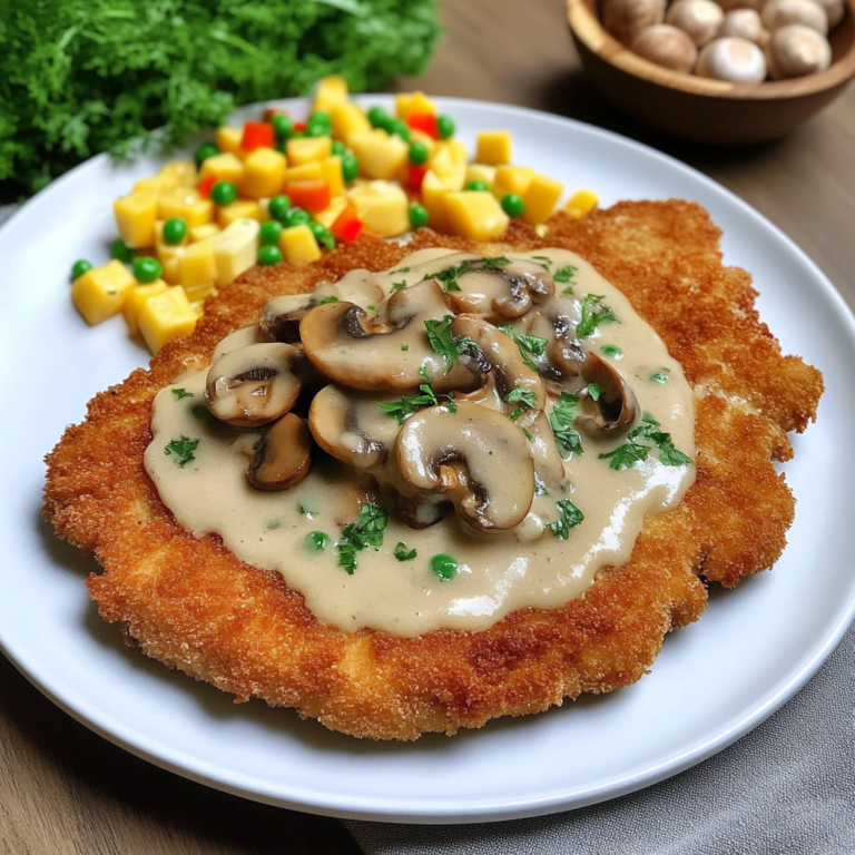 Rahmschnitzel Creamy Mushroom Schnitzel